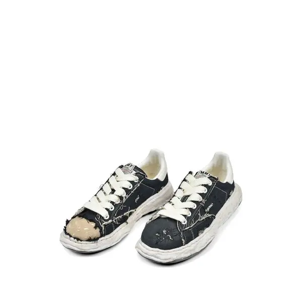 Mihara Yasuhiro Low-top Sneakers With Distressed Finish - Black