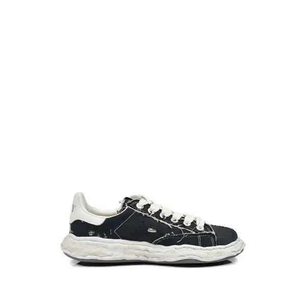 Mihara Yasuhiro Low-top Sneakers With Distressed Finish - Black