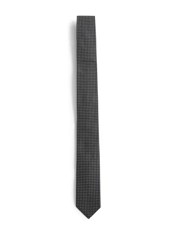 Dolce & Gabbana Black Jacquard Silk Martini Tie - Multicolor