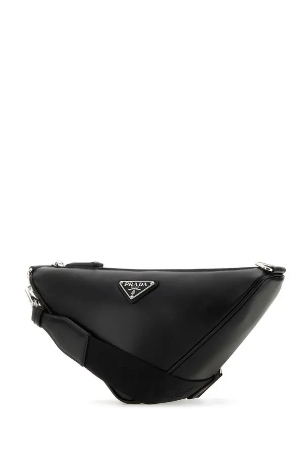 Prada Leather Triangle Crossbody Bag