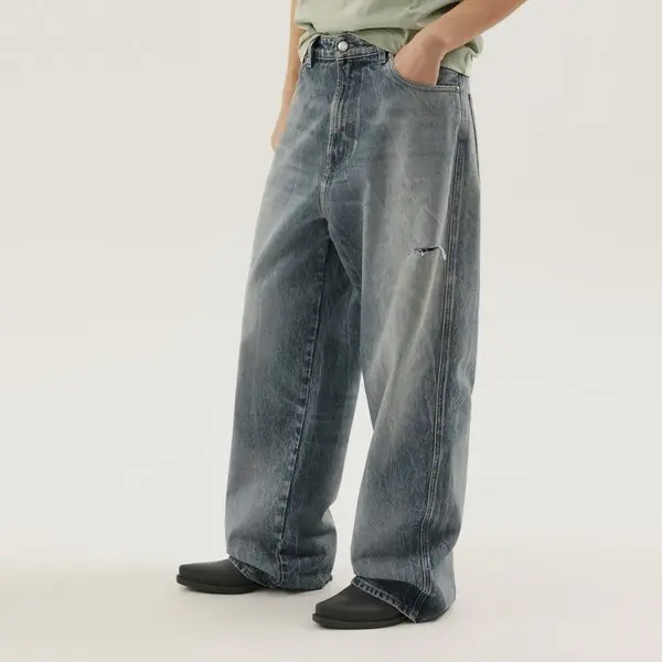 1989 STUDIO Rhodesian Wide Leg Denim Pants - Blue