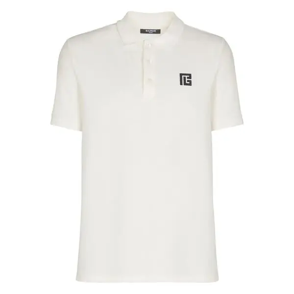 Balmain Polo Shirts - White