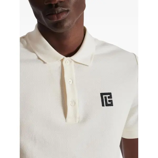 Balmain Polo Shirts - White