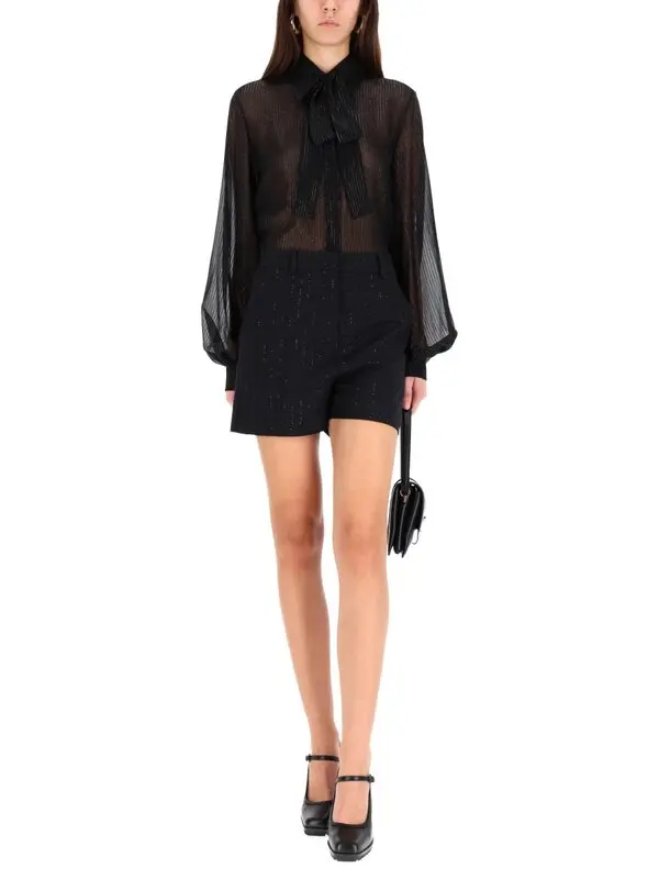 Max Mara Blouse With Bow Detail - Black
