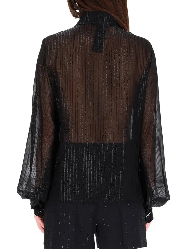 Max Mara Blouse With Bow Detail - Black