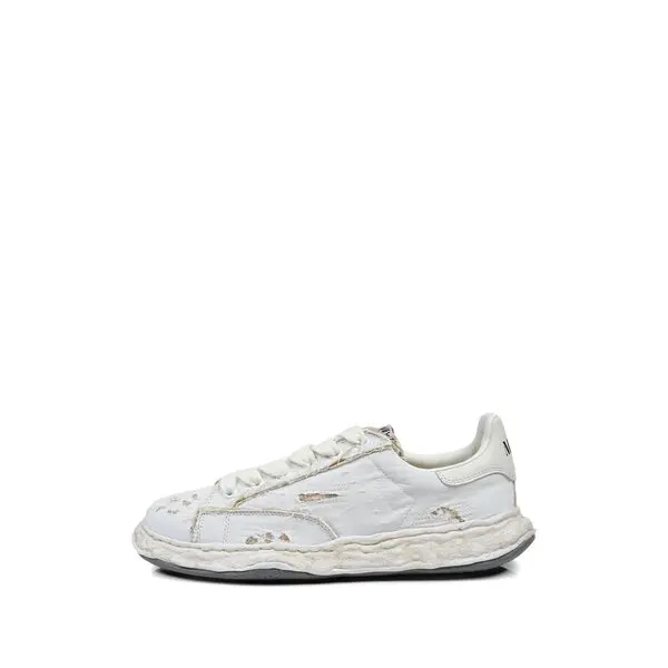 Mihara Yasuhiro Distressed Lace-up Low-top Trainers - White