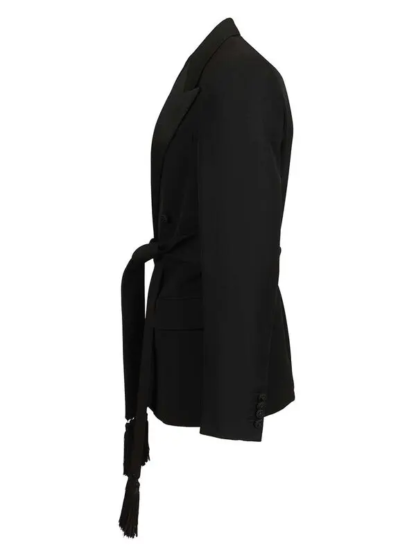 Valentino Garavani Virgin Wool Blazer With Belt
