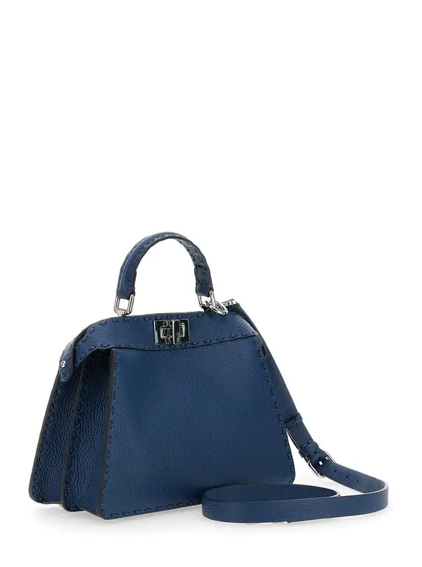 Fendi Peekaboo Iseeu Small Leather Handbag With Shoulder Strap - Multicolor