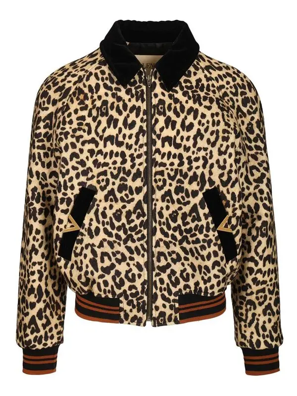 Valentino Garavani Wool Drap Bomber Jacket - Multicolor