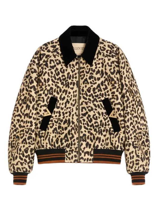 Valentino Garavani Wool Drap Bomber Jacket - Multicolor