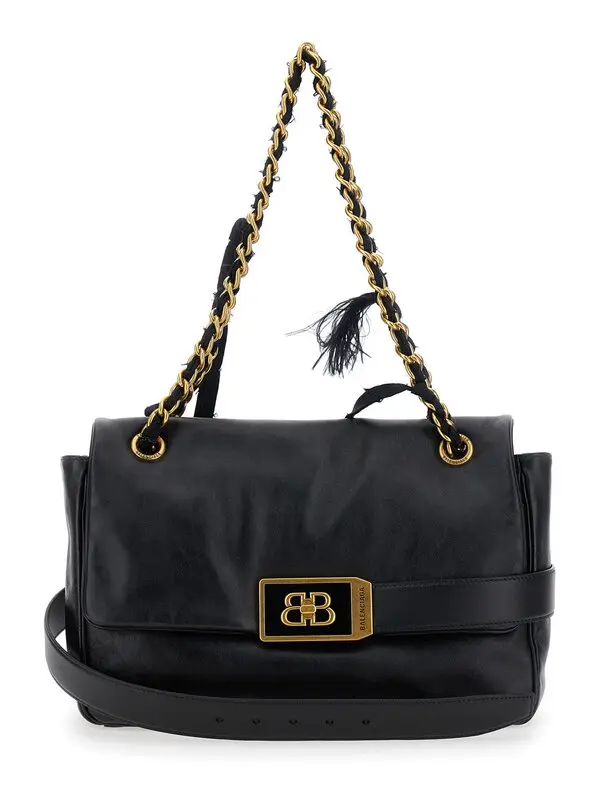 Balenciaga Modu Flap Leather Crossbody Bag - Multicolor
