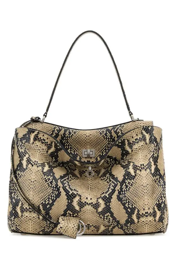 Balenciaga Printed Leather Medium Rodeo Handbag - Multicolor