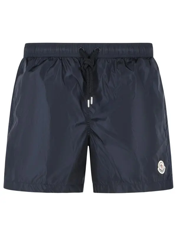 Moncler Navy Polyamide Swimsuit - Blue