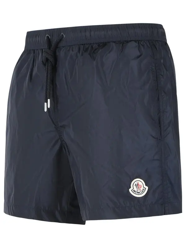 Moncler Navy Polyamide Swimsuit - Blue