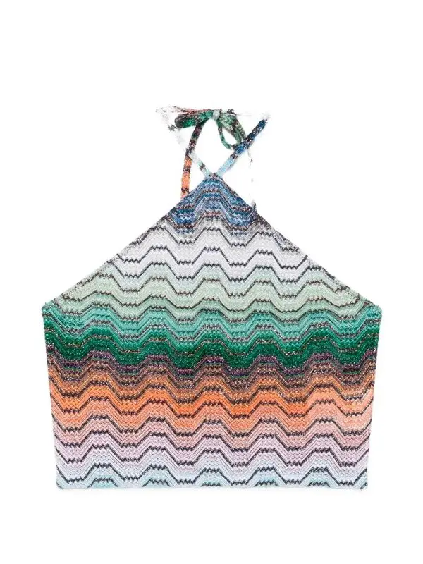 Missoni Sleeveless V-neck Top - Multicolor