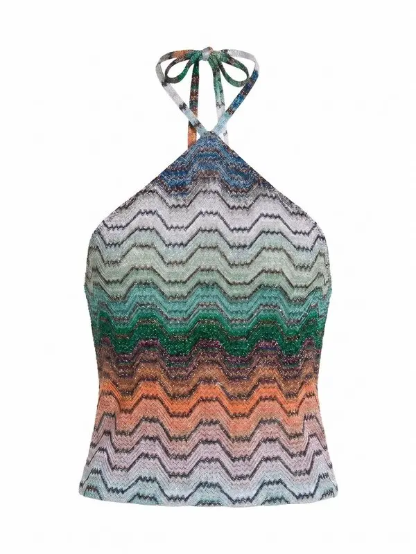 Missoni Sleeveless V-neck Top - Multicolor