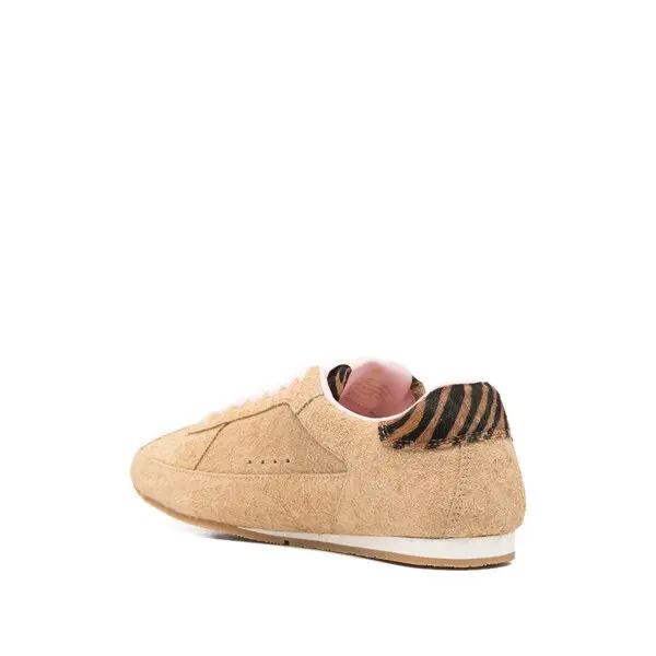 Amiri Neutrals Trainers With Star Detail And Animal Print