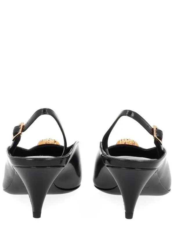 Versace Slingback Pumps With Medusa Hardware