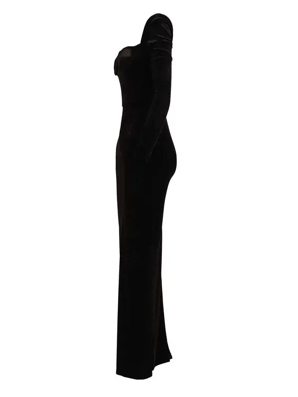 Balenciaga Off-the-shoulder Maxi Dress