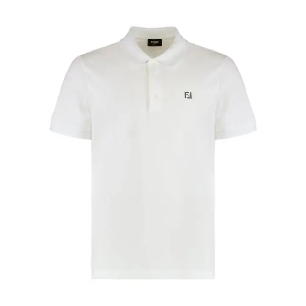 Fendi Polo Shirts - White