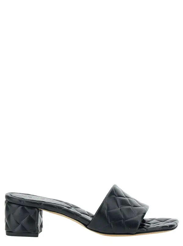 Bottega Veneta Leather Mules With Intreccio Motif - Multicolor