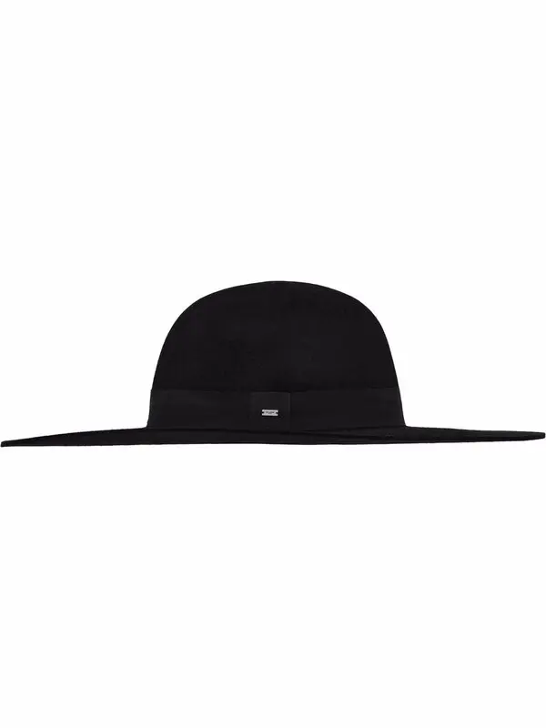 Saint Laurent Asymmetrical Hat With Grosgrain Ribbon Detail - Multicolor