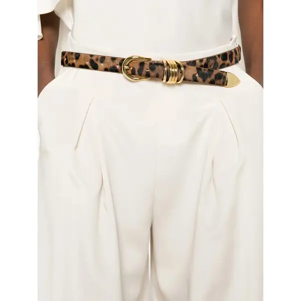 Max Mara Neutral Pleated Silk Palazzo Pants - Cream