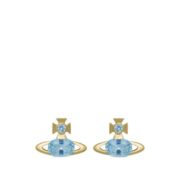 VIVIENNE WESTWOOD Tone Orb Motif Crystal Earrings - Gold