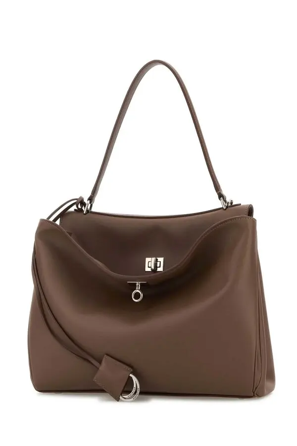 Balenciaga Leather Medium Rodeo Handbag - Brown