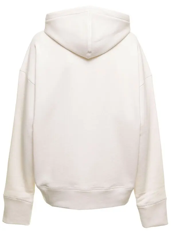 JIL SANDER Cotton Hoodie With Logo Print - Multicolor