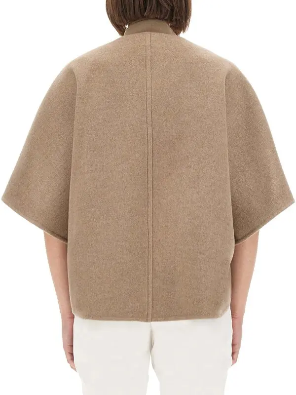 Max Mara Leticia Capelet Coat - Cream