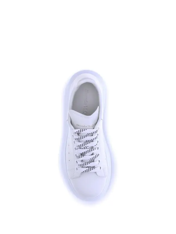 Alexander McQueen Leather Platform Sneakers - White
