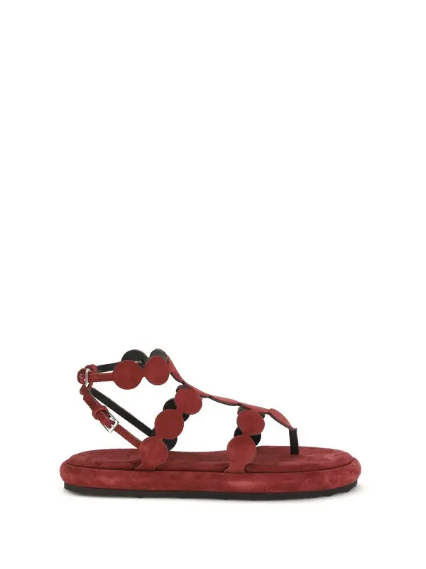 Pierre Hardy Suede Sandals - Brown