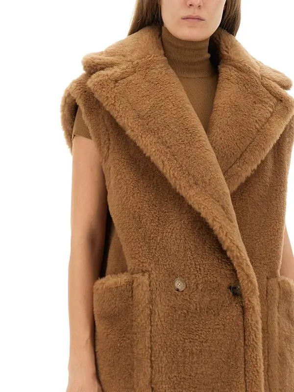 Max Mara Teddy Bear Sleeveless Vest - Cream