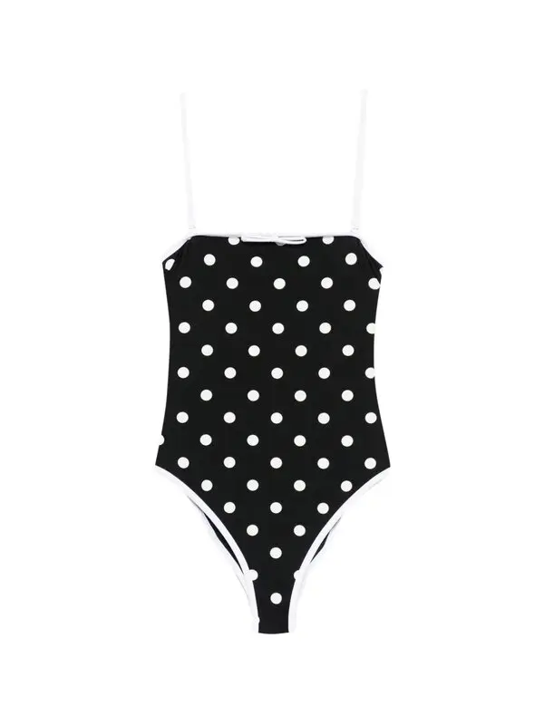 SELF-PORTRAIT Polka Dot One-piece Swimsuit - Multicolor
