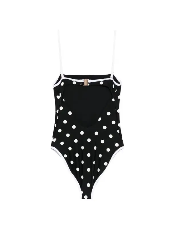 SELF-PORTRAIT Polka Dot One-piece Swimsuit