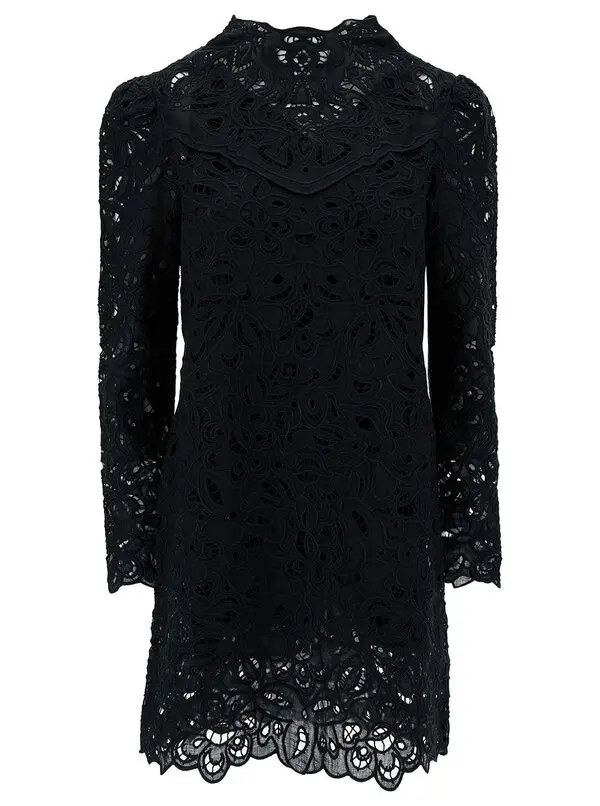 Isabel Marant Étoile Daphne" Guipure Mini Dress With Floral Embroidery - Multicolor