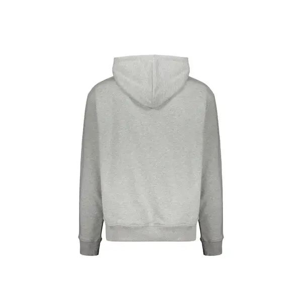 Balmain Logo Motif Cotton Hoodie - Gray