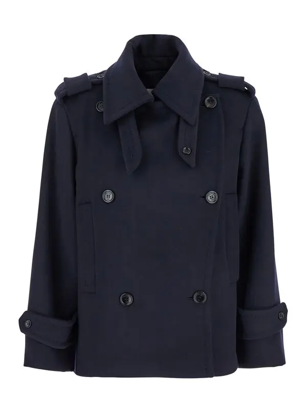 Max Mara Laveno Double Breasted Jacket - Multicolor