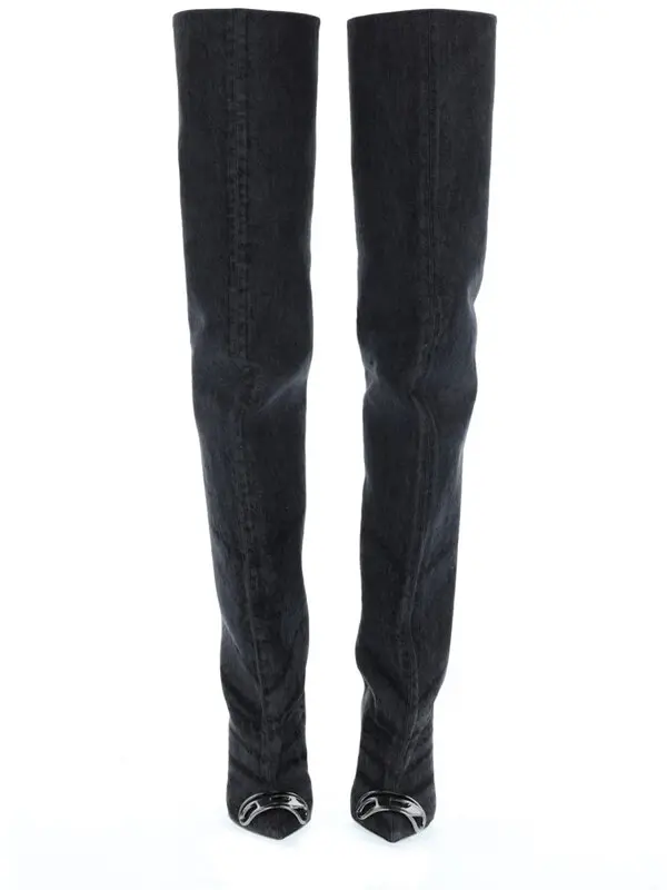 DIESEL® D-venus 90 Over-the-knee Denim Boots