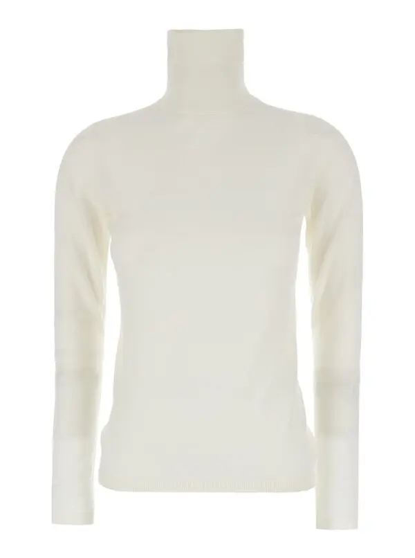 Max Mara Wool High Neck Sweater - Multicolor