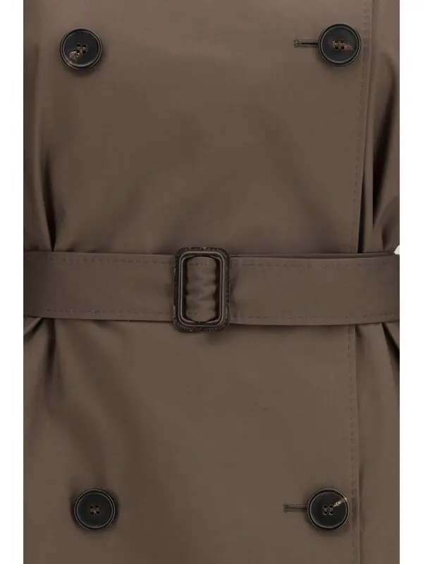 Max Mara Technical Cotton-blend Twill Trench Coat