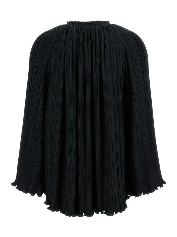 LANVIN Pleated Long Sleeve Blouse