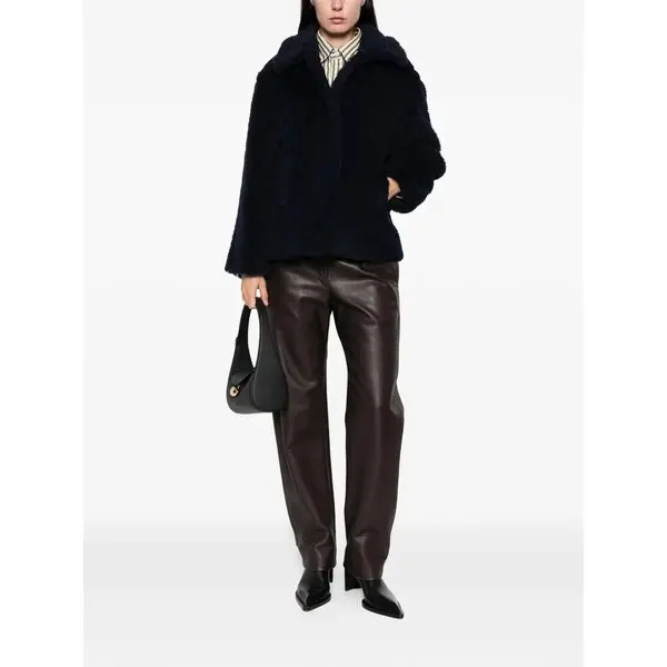 Max Mara Faux Fur Jacket - Blue