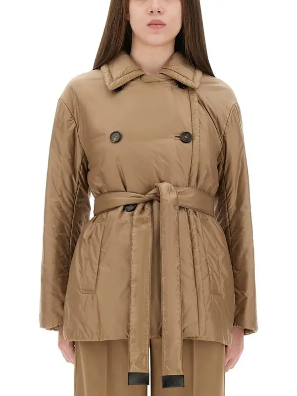 Max Mara Calla Padded Trench Coat - Cream