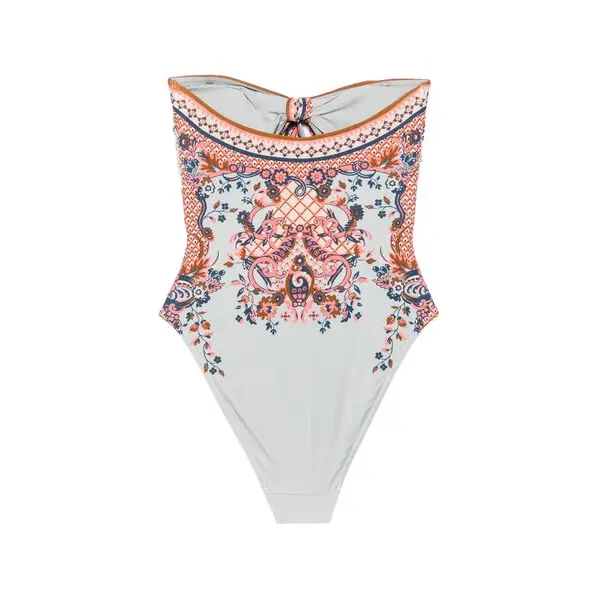 Zimmermann One Piece Swimsuit With Tie Detail - Blue