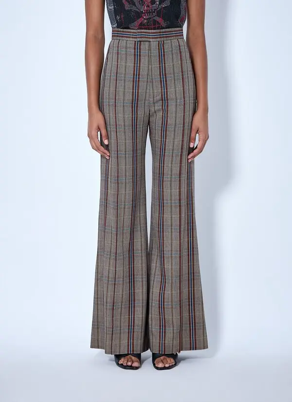 VIVIENNE WESTWOOD Wide-leg Virgin Wool Trousers - Cream