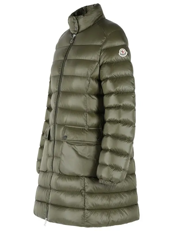 Moncler Genet Long Polyamide Down Jacket - Green