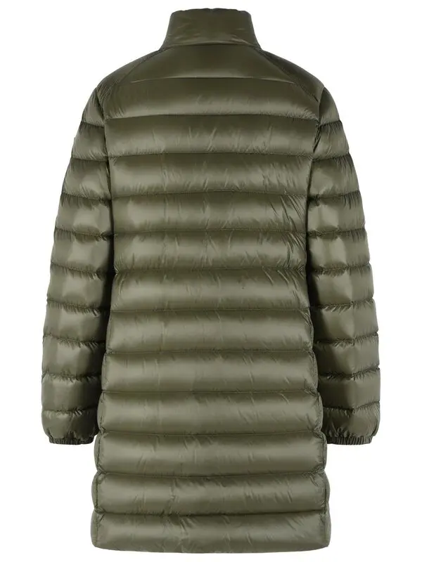 Moncler Genet Long Polyamide Down Jacket - Green