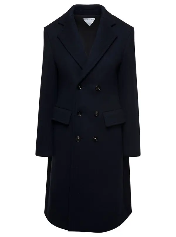 Bottega Veneta Double Wool Cashmere Cape Coat - Multicolor